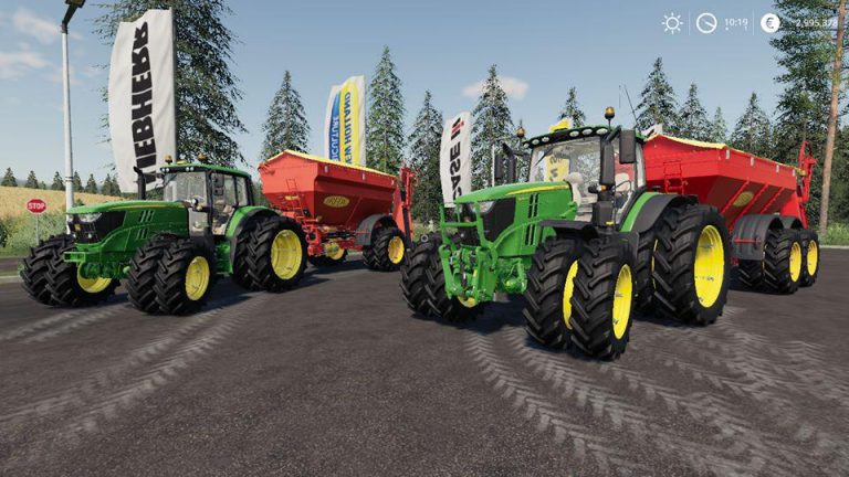 John Deere 6R - 6M + Bredal K105 - K165 v1.0 FS19 | Landwirtschafts Simulator 25 Mods / LS25 Mods