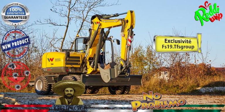 EXCAVATOR WACKER NEUSSON v1.5 FS19 | Landwirtschafts Simulator 25 Mods ...