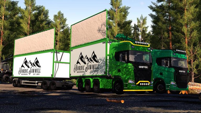 NMC Woodchip Transport Pack v1.0 FS19 | Landwirtschafts Simulator 25 ...