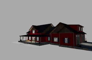 EMR Farmhouse Retexture in Rot v2.0 FS19 | Landwirtschafts Simulator 25 ...