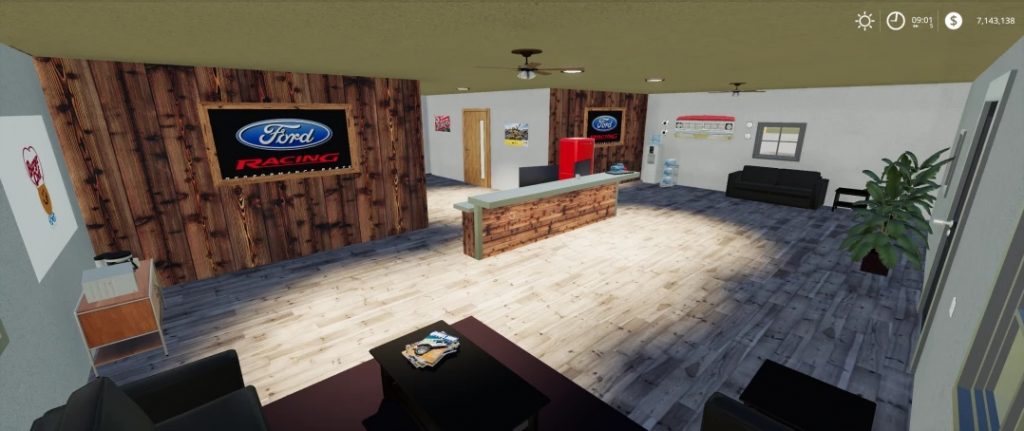 Ford Racing Garage v1.0 FS19 | Landwirtschafts Simulator 25 Mods / LS25 ...