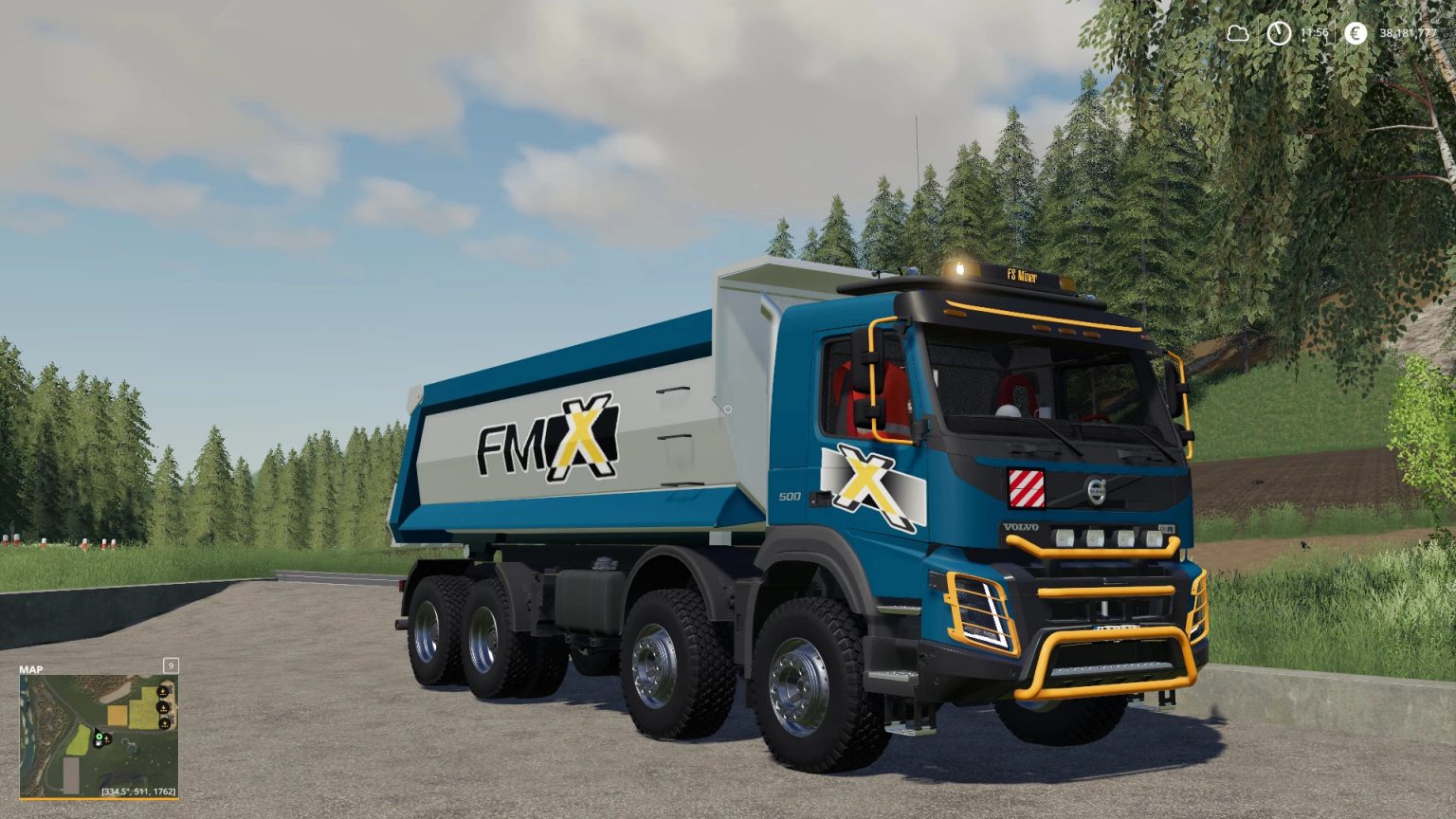 Volvo FMX 8X4 Hardox Kipper FS Miner Edit v1.0 FS19 | Landwirtschafts ...