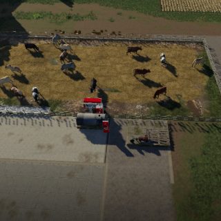Feedlot für Kühe v1.0 FS19 | Landwirtschafts Simulator 25 Mods / LS25 Mods