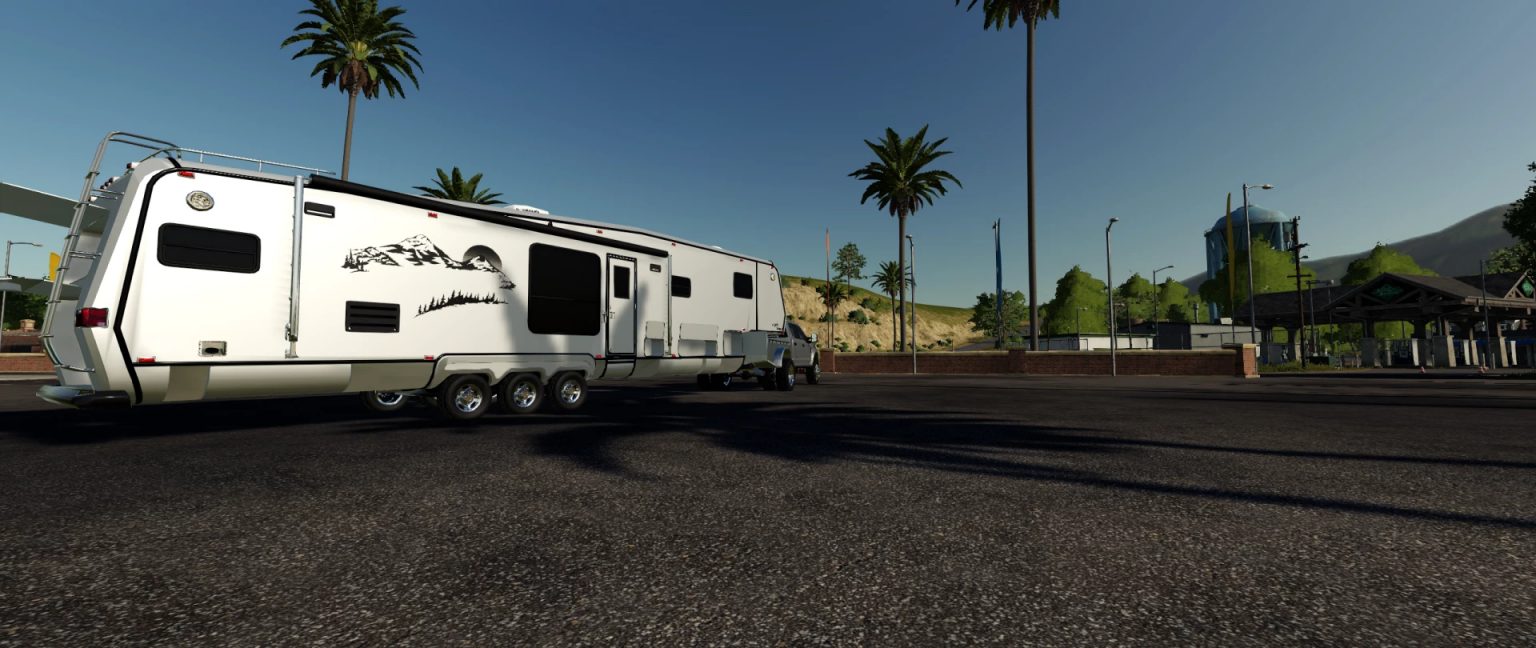 EQM SlideOut Camper v1.0 FS19 | Landwirtschafts Simulator 25 Mods ...