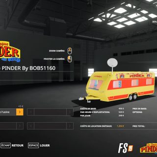 Wohnwagen PINDER v1.0 FS19 | Landwirtschafts Simulator 25 Mods / LS25 Mods