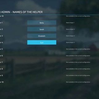 Helper Administration v1.0.0.0 Mod | Landwirtschafts Simulator 25 Mods ...
