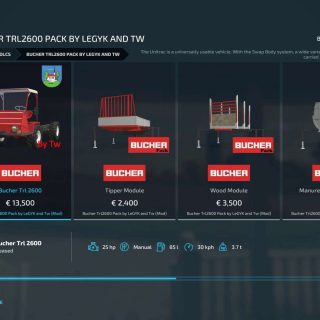 Bucher Trl2600 v1.0.0.0 Mod | Landwirtschafts Simulator 25 Mods / LS25 Mods