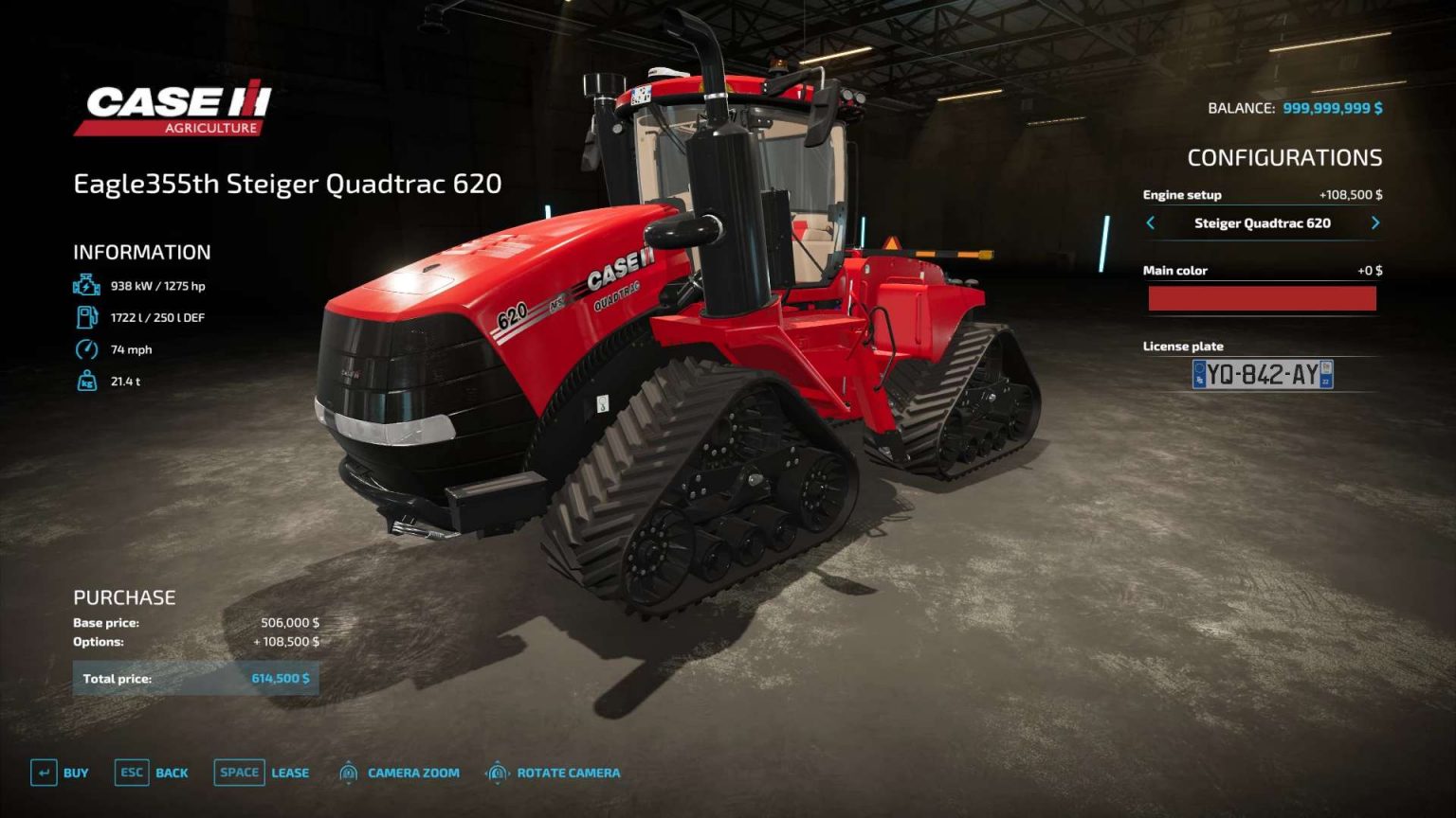 Steiger Quadtrac 620 v1.0.0.0 Mod | Landwirtschafts Simulator 19 Mods ...