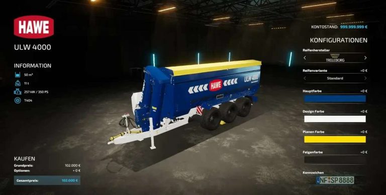 Hawe ULW4000 v1.0.0.0 Mod | Landwirtschafts Simulator 25 Mods / LS25 Mods