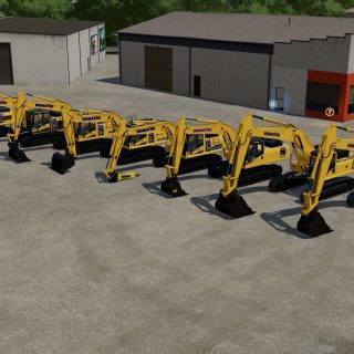 Komatsu Bagger Mega Pack v1.0.0.0 Mod | Landwirtschafts Simulator 25 ...