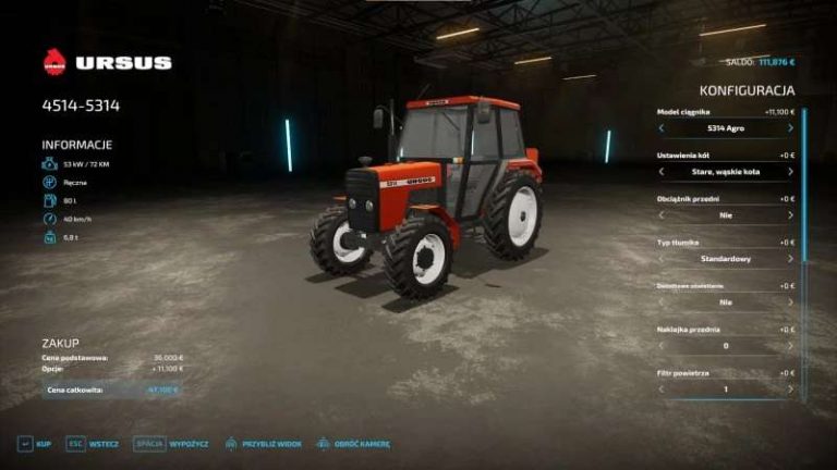 Ursus 4512-5314 v1.0.0.1 Mod | Landwirtschafts Simulator 25 Mods / LS25 ...