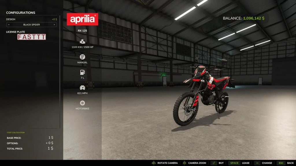 Aprilia RX125 Tuned V1.0.0.0 Mod | Landwirtschafts Simulator 25 Mods ...