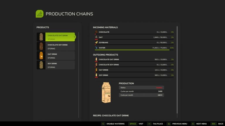 Getränkeproduktion V1.0.0.0 Mod | Landwirtschafts Simulator 25 Mods ...